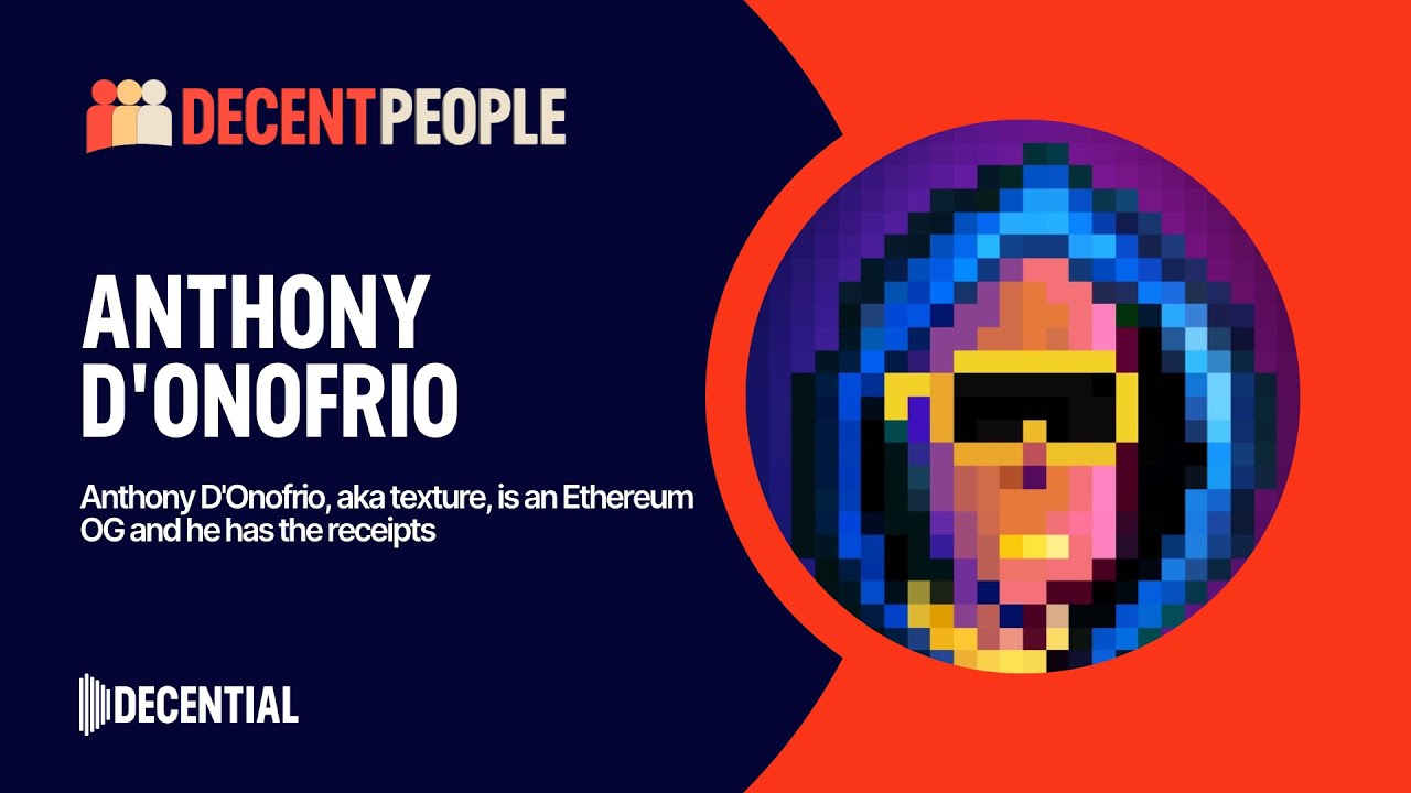 DeCent People with Anthony D'Onofrio, aka texture - YouTube