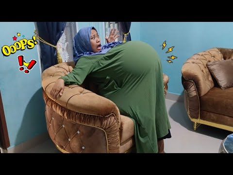 Kagett..‼️tidur disopa perut mama jadi gendut hamil jumbo