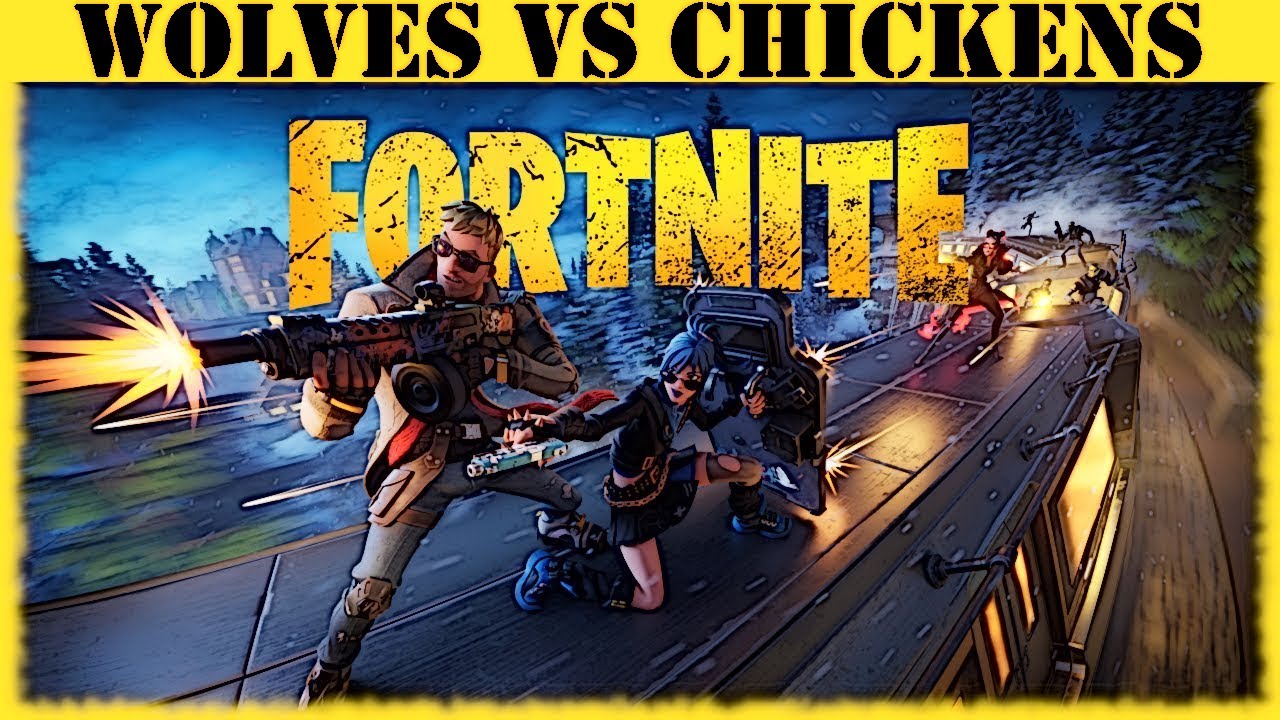 Wolves VS Chickens [Fortnite] - YouTube