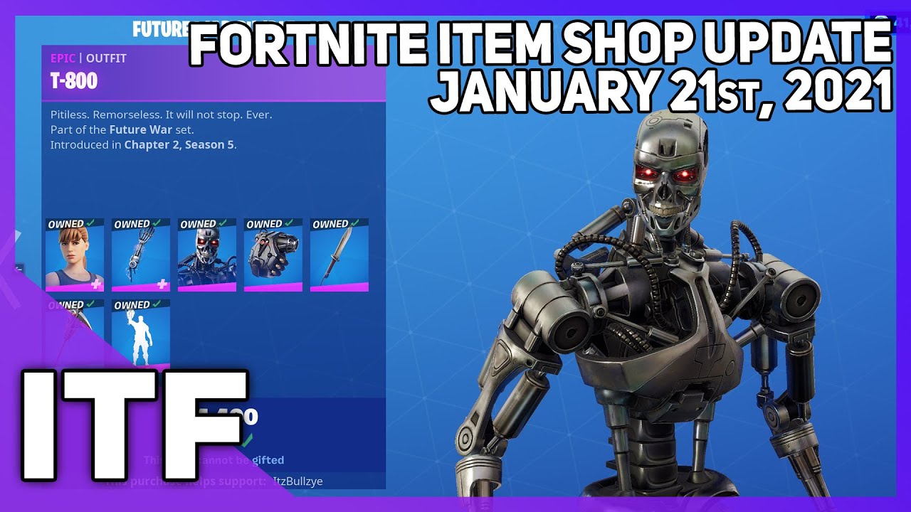 Fortnite Item Shop *NEW* TERMINATOR BUNDLE! [January 21st, 2021 ...