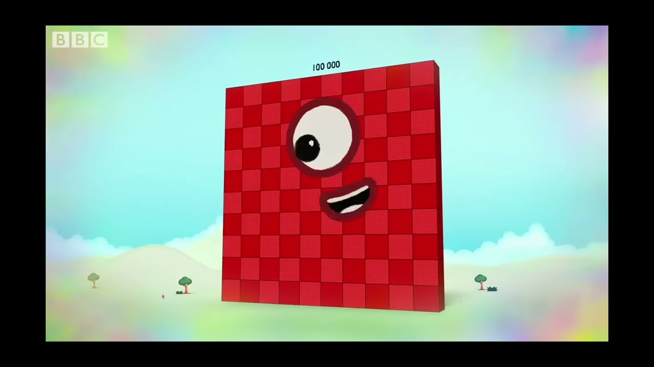 numberblocks 1 million but in 0.5x speed - YouTube