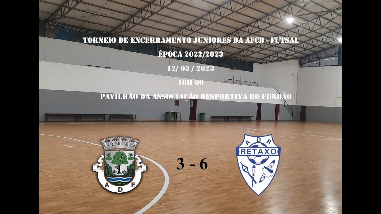 20230312 Torneio de Encerramento Juniores 1J ADF vs AD Retaxo Golos ...