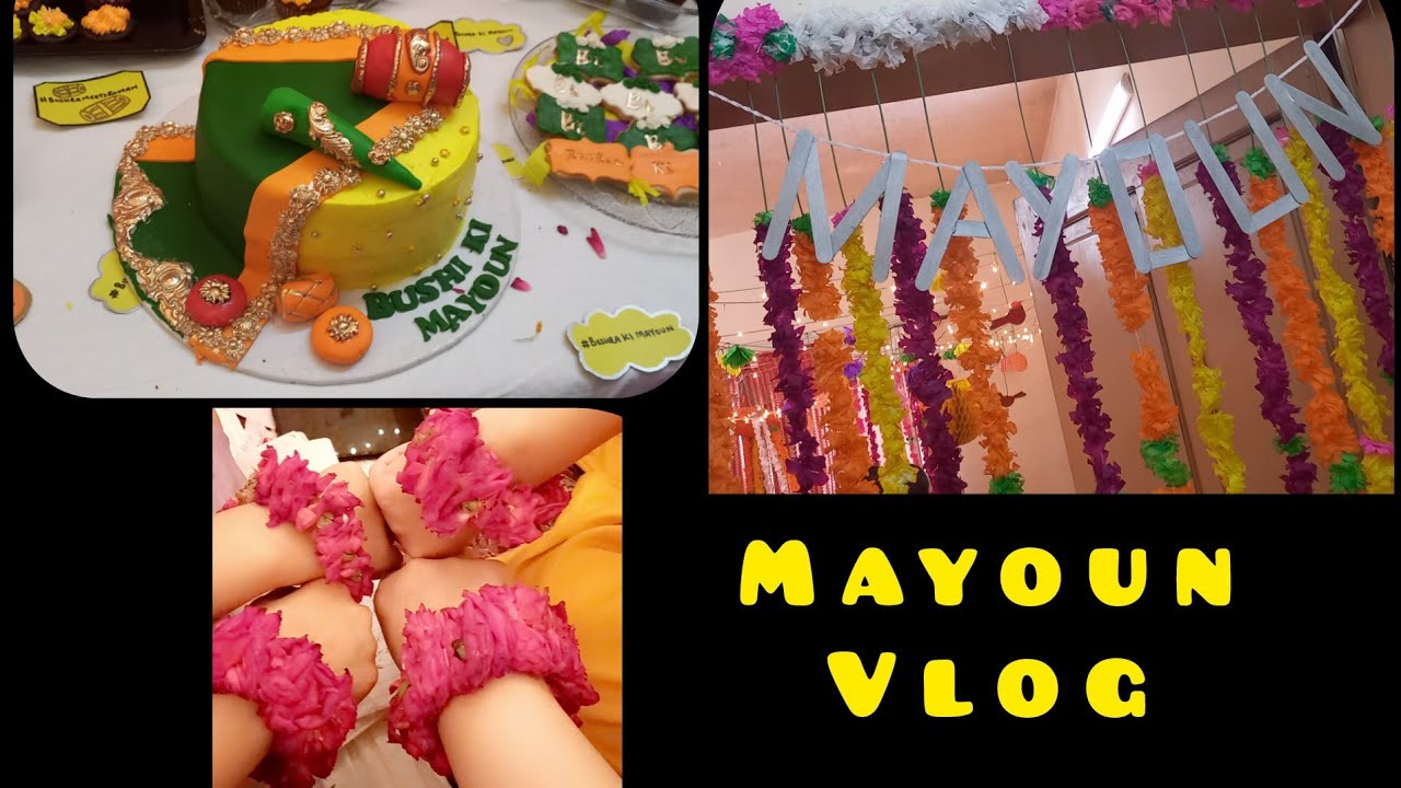 Cousin's Mayoun VLog | Mayoun decor ideas #mayoon #weddingvlog - YouTube