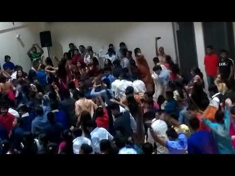 Playing garba in navratri at sattavis patidar hall Wembley - YouTube