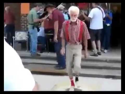 Old Man Shuffling Like a BOSS - YouTube