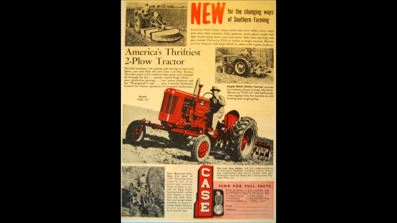 Vintage Case Tractor Ads - YouTube