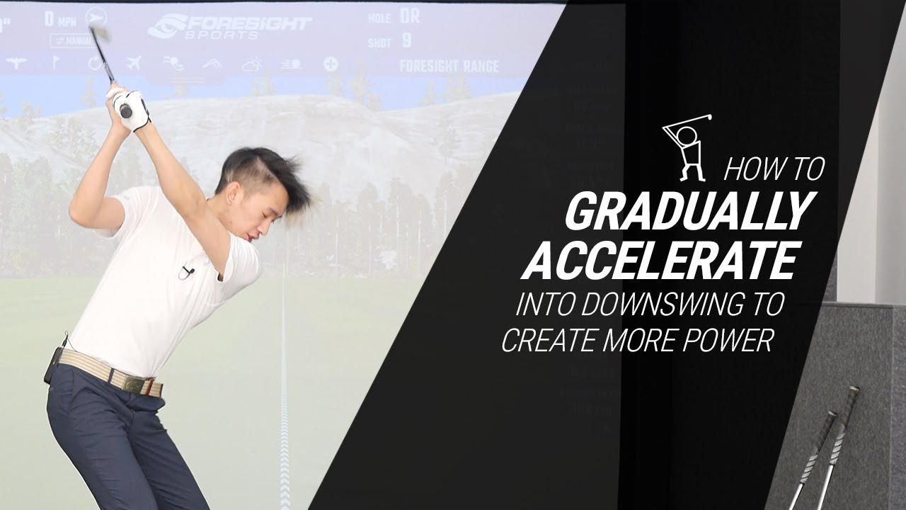 Gradual Acceleration to Start Downswing - YouTube