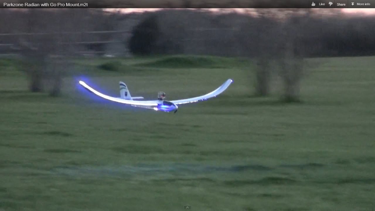 Parkzone Radian LEDs & Go Pro Mount.m2t - YouTube