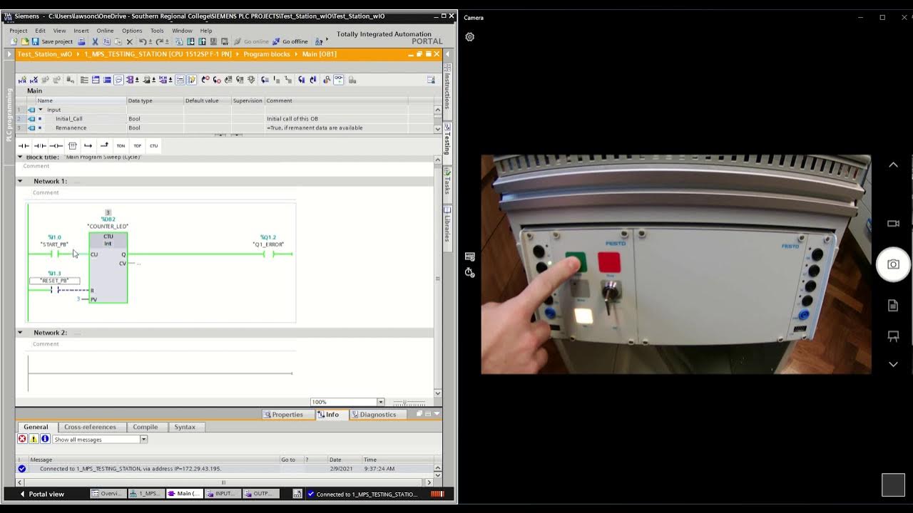 SIEMENS - Counter Ladder Logic Visual Explanation - YouTube