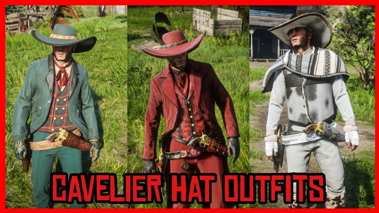 Red Dead Online Requested Outfits #187 Cavelier Hat Outfits - YouTube