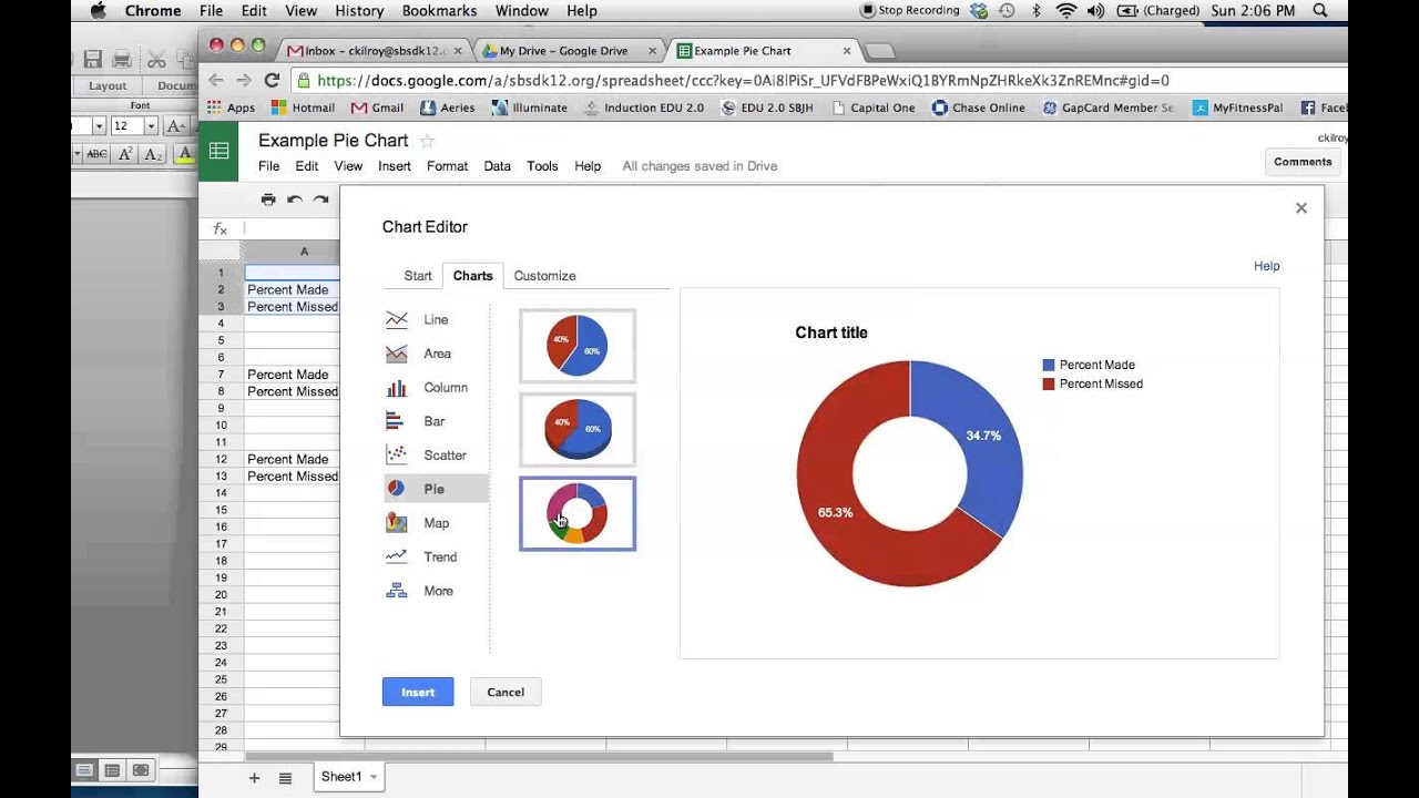 Example Pie Chart Google Drive YouTube Example Pie Chart Google Drive YouTube
