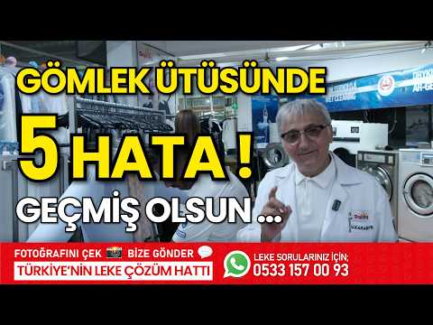 GÖMLEK NASIL ÜTÜLENİR? DRYKING KURU TEMİZLEME 5 HATAYI ANLATIYOR... ÇİZGİSİZ KOL ÜTÜLEME