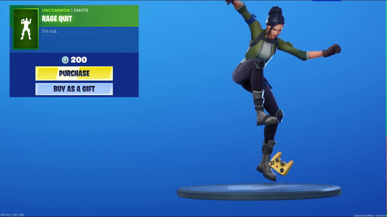 Rage Quit - Fortnite Emote - YouTube
