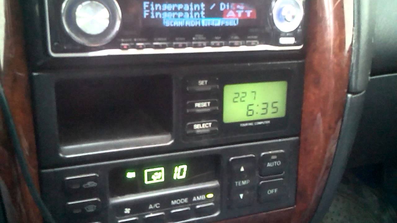 Mazda 626 Trip computer hidden option - YouTube