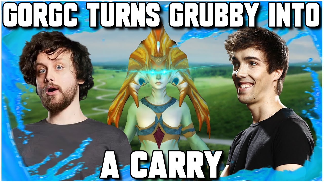 Gorgc Turns Grubby Into a NAGA SIREN CARRY! - A to Z - Dota 2 - YouTube
