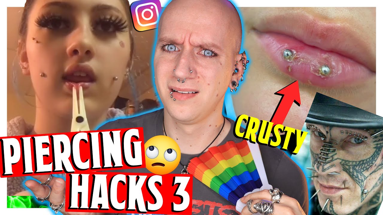 Terrible PIERCING HACKS Are Back! | Reacting To Instagram DMs | Roly ...