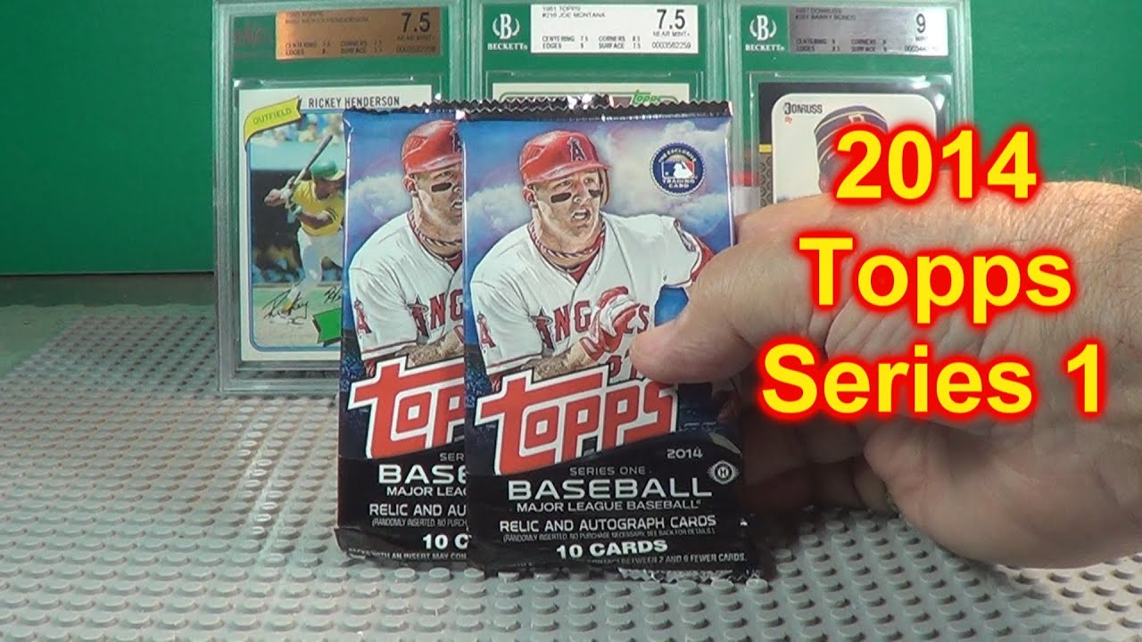 2014 Topps Series 1 Baseball Card Packs Opened - YouTube