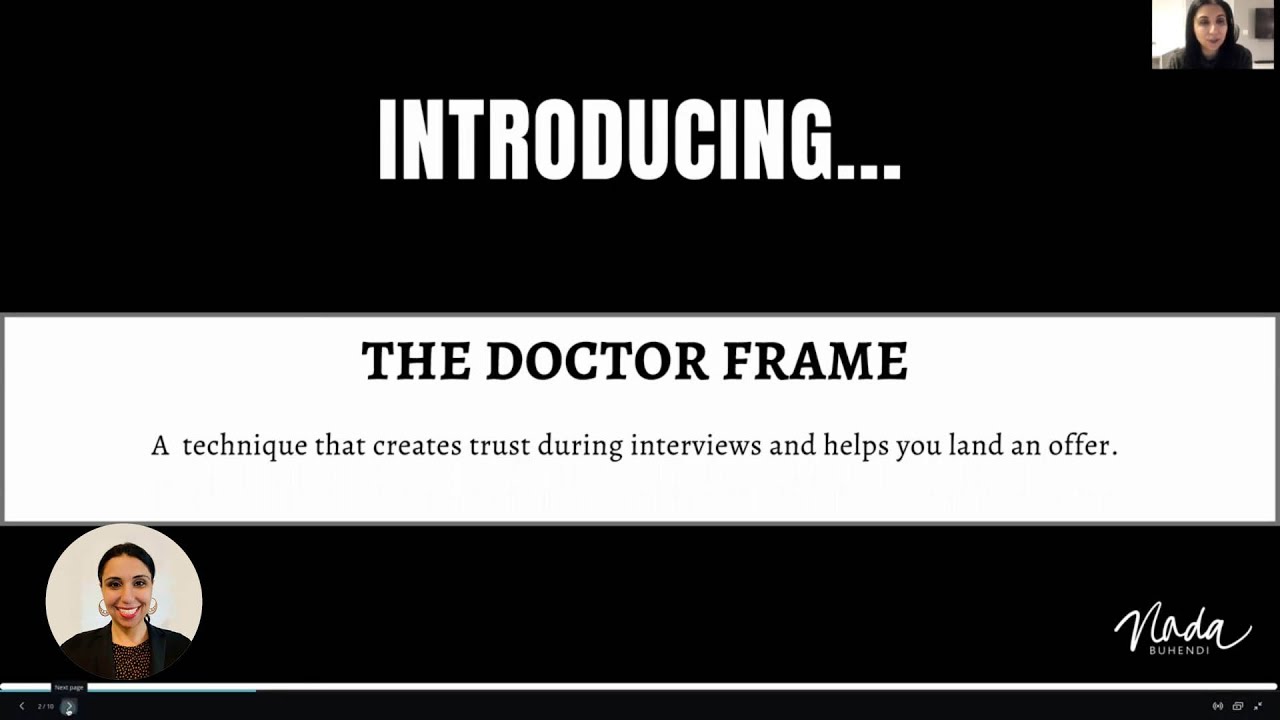 The Doctor Frame - The amazing interview technique - YouTube