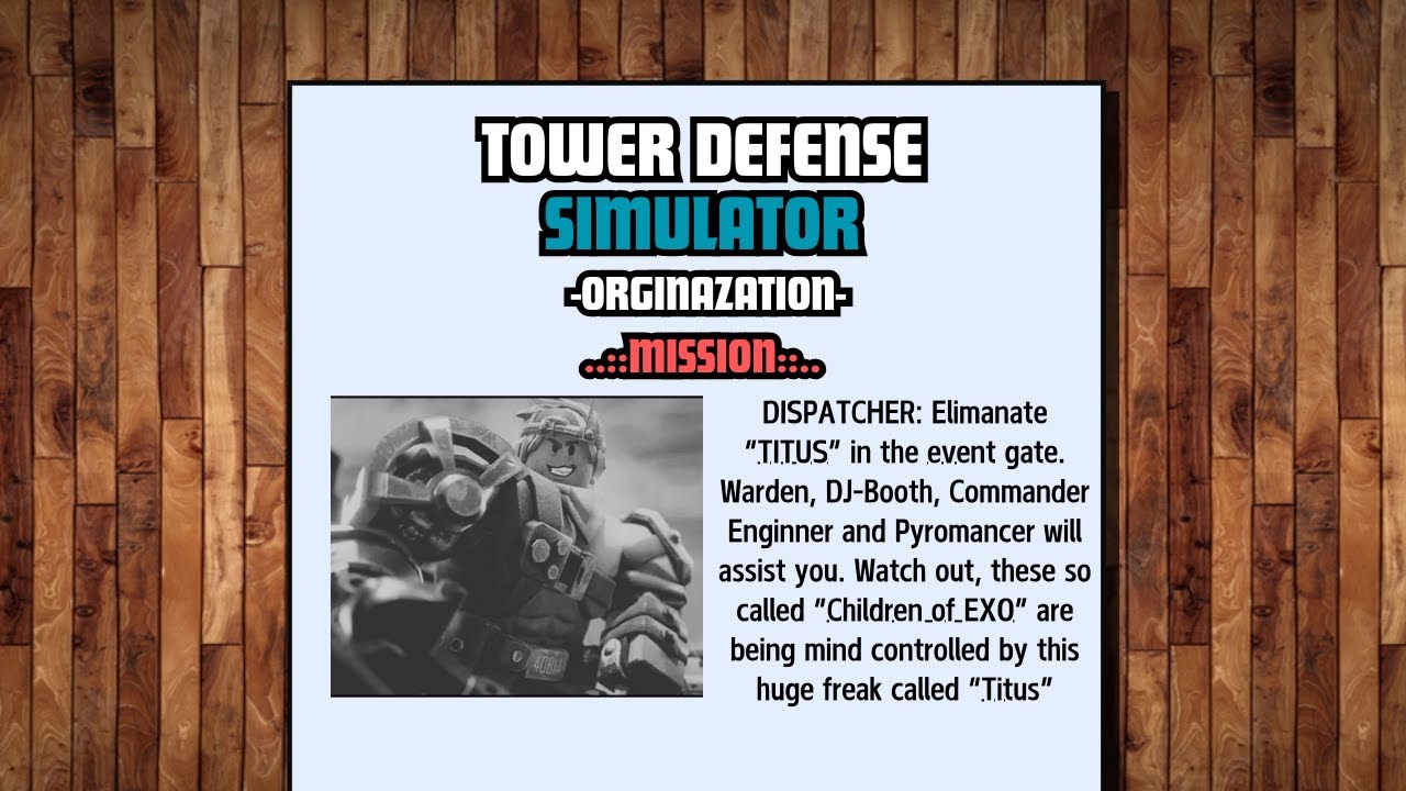 TDS mission: Elimanate TITUS - YouTube