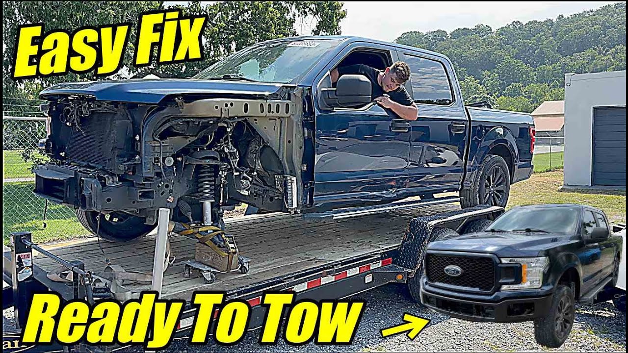 I Bought A Wrecked Truck And Fixed It In One day - YouTube
