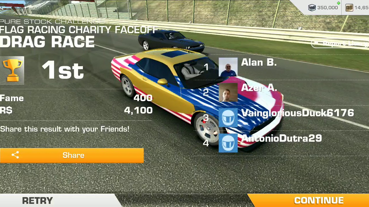 Drag Racing in real racing 3 - YouTube