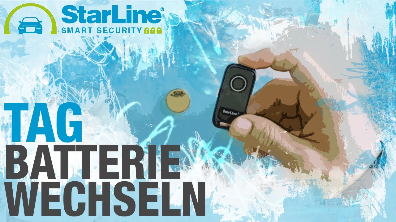 StarLine Alarmanlage - Batterie im Transponder wechseln - YouTube
