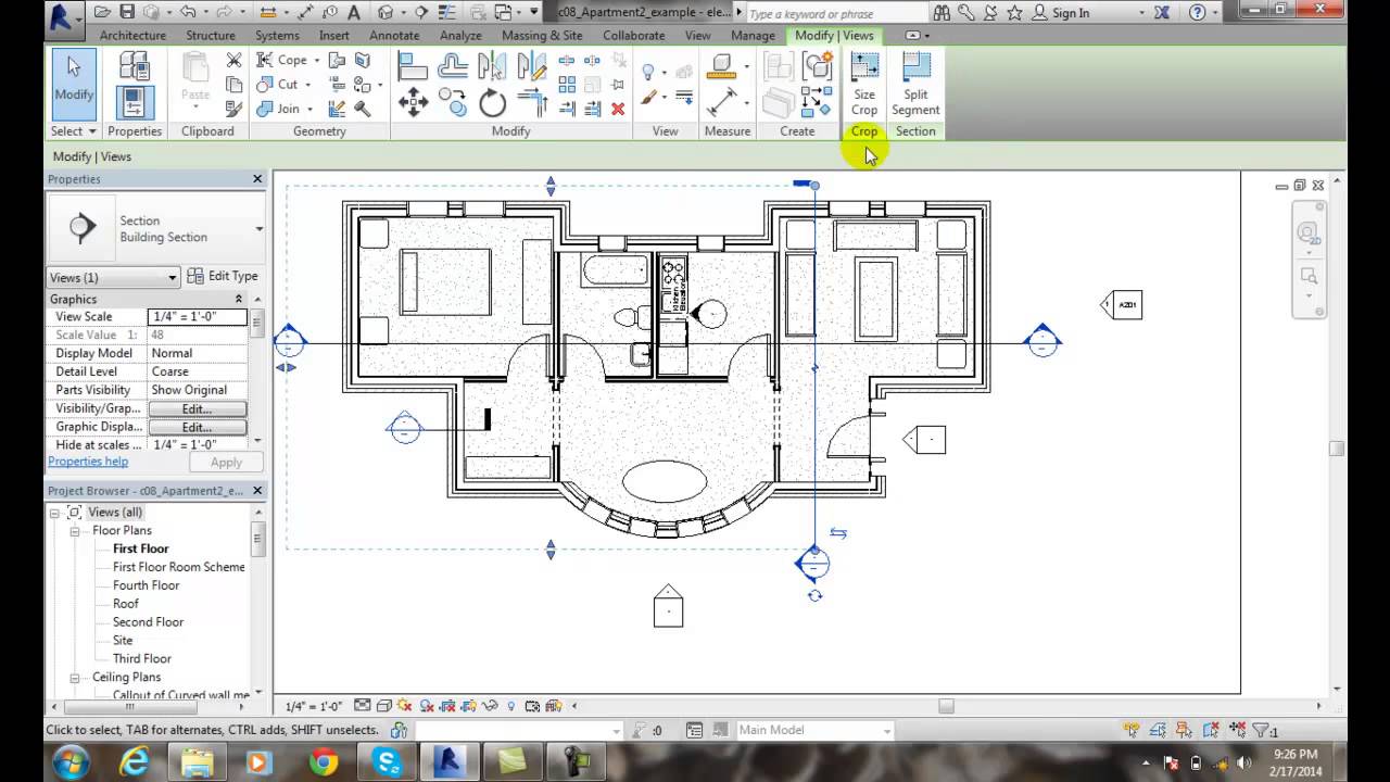 Revit 06-39 Creating a Segmented Section - YouTube
