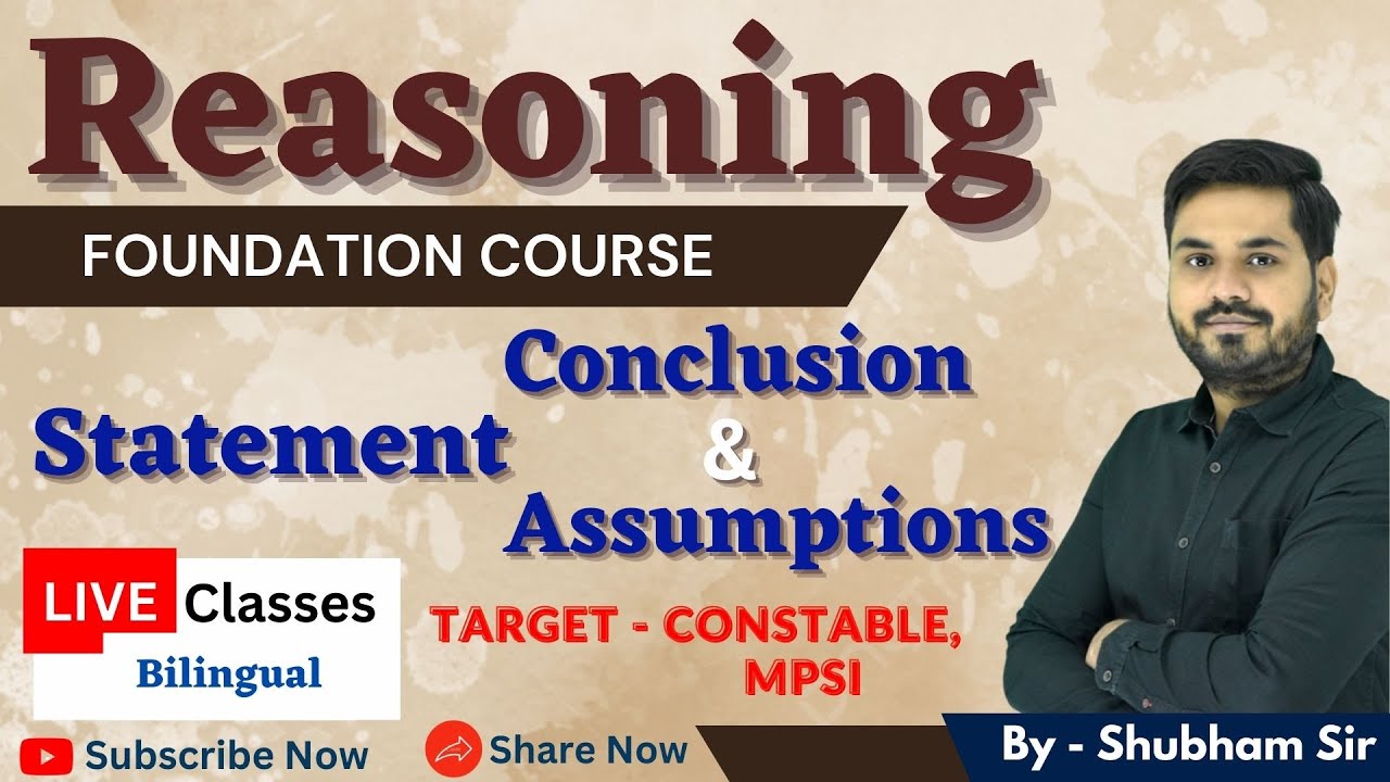 Statement & assumptions & Conclusion | Reasoning | Target MP Police ...