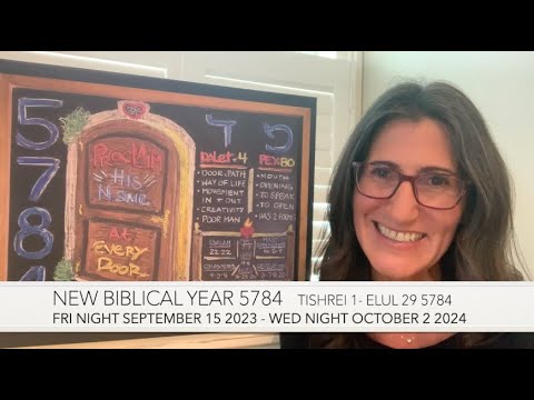 New Biblical Year 5784 "Proclaim His Name At Every Door" Chalkboard ...