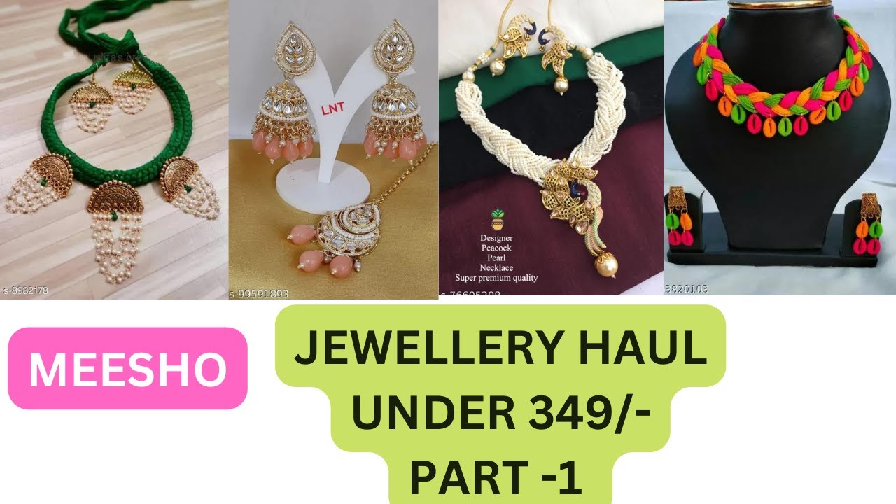 MEESHO DESIGNER JEWELLERY SET || AFFORDABLE JEWELLERY || JEWELLERY SET ...