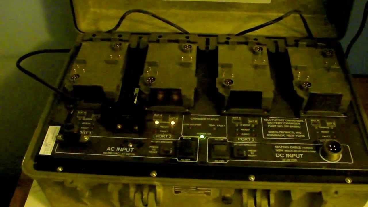 Bren-Tronics PP-8498/U Military Battery Charger BB-2590 - YouTube