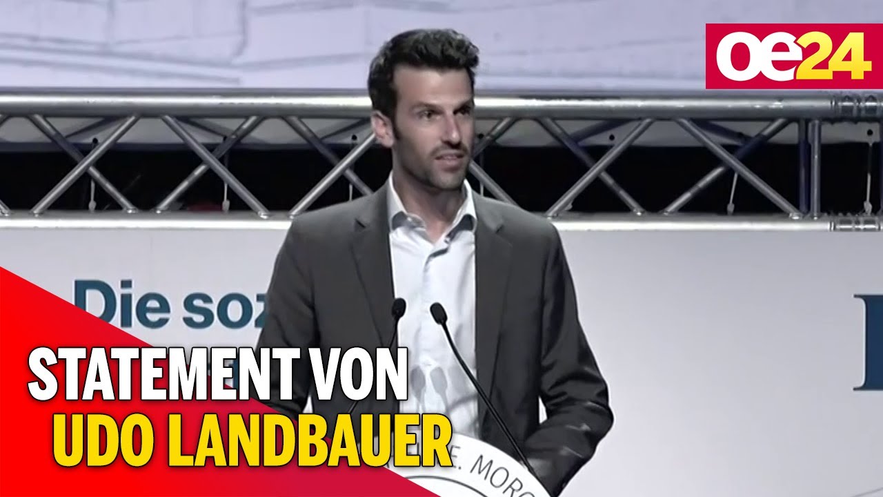 Udo Landbauer am FPÖ-Bundesparteitag in Wiener Neustadt - YouTube