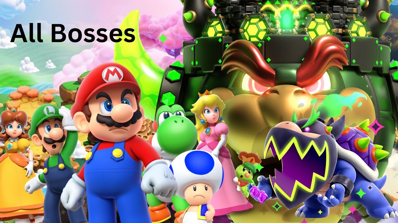 Super Mario Bros Wonder All Boss Battles - YouTube
