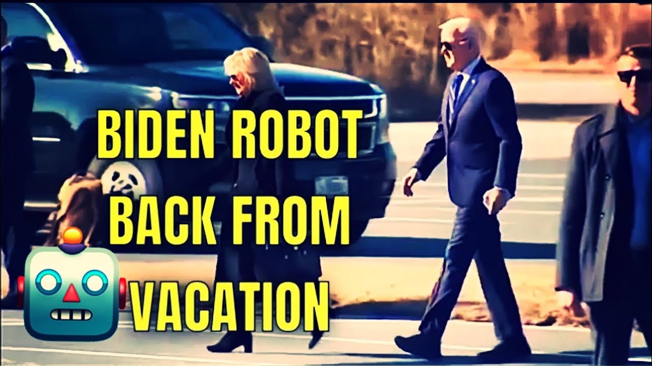 ROBOT PRESIDENT BIDEN’S Returns, MUMBLES to Reporter, Powers Down at ...
