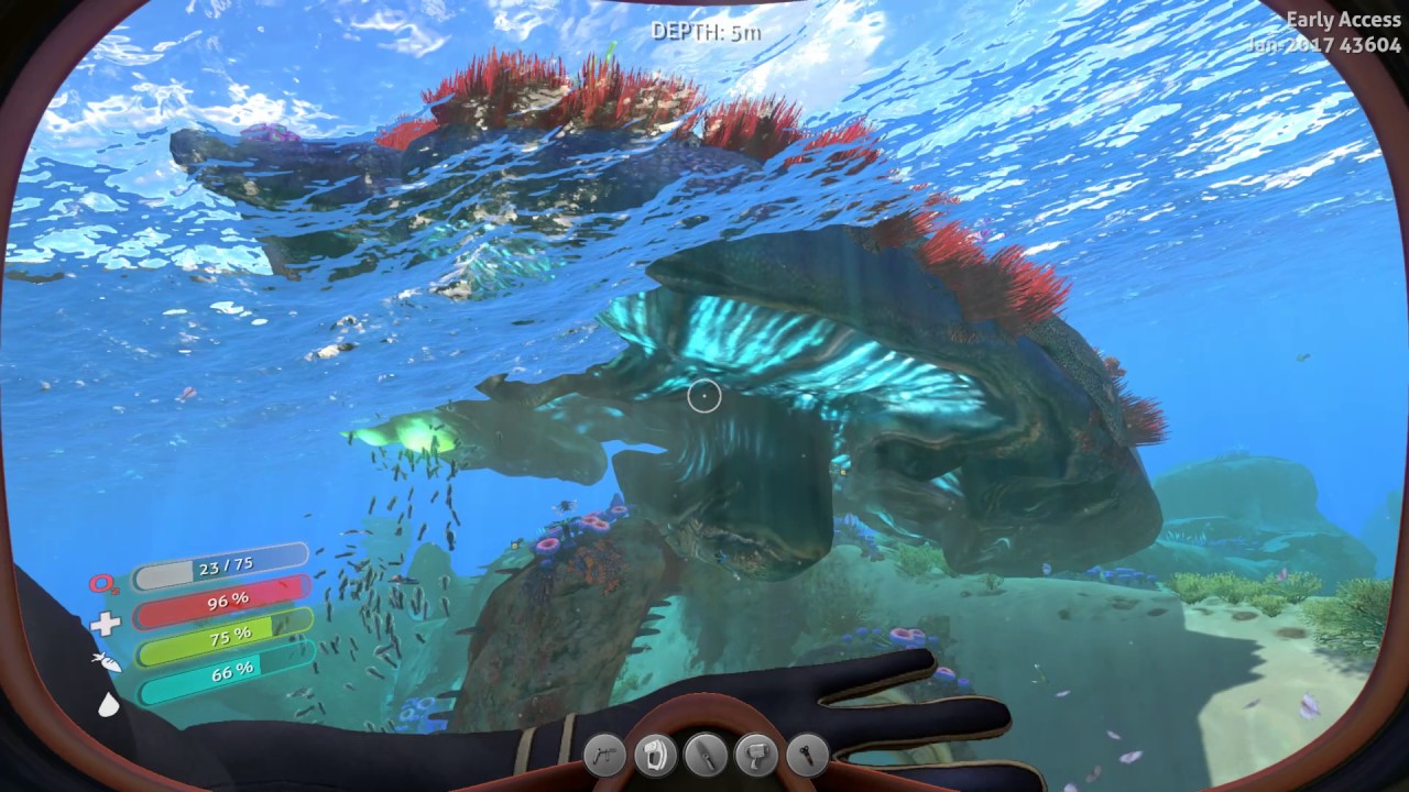 Subnautica - A stuck Reefback - YouTube