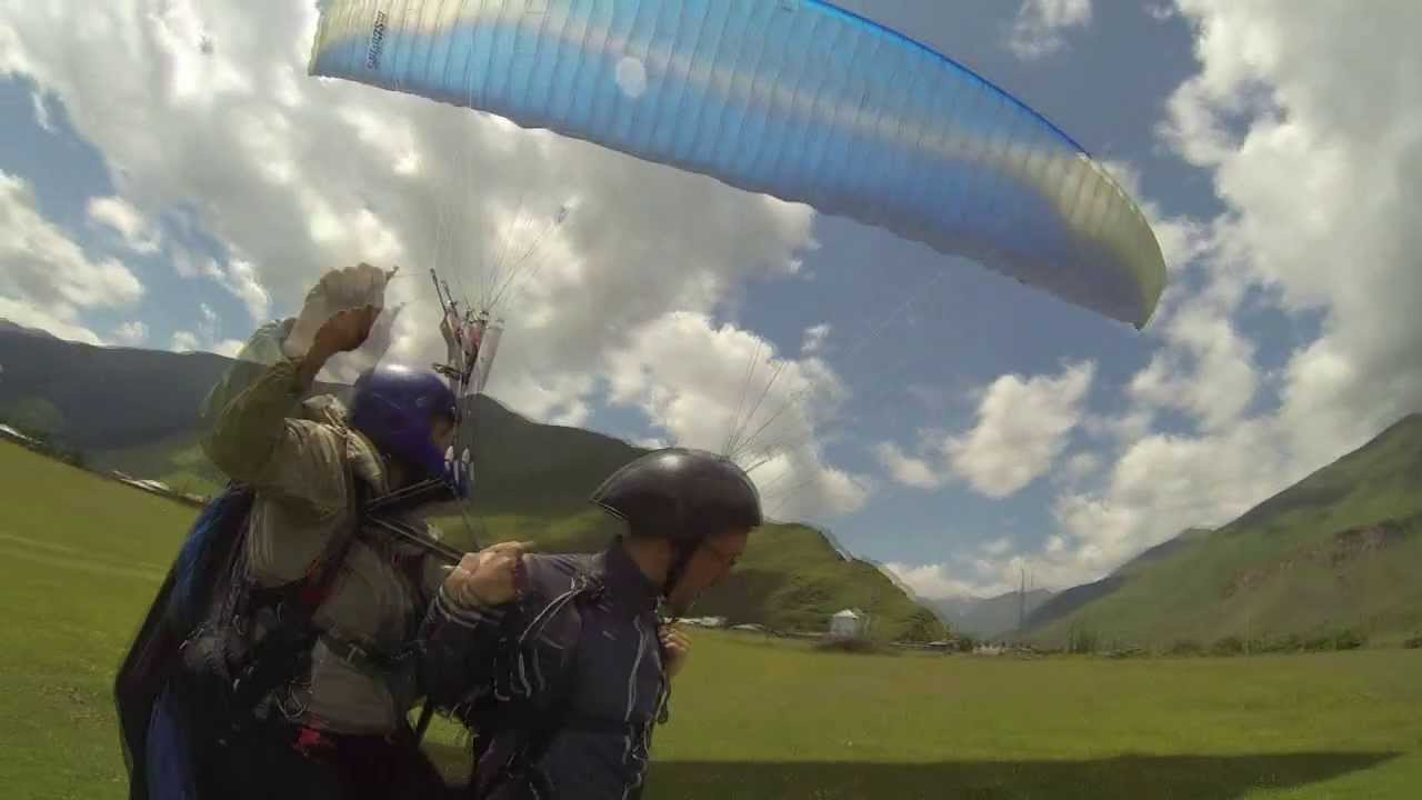 Paragliding in Georgia, Kazbegi, Stepantsminda 2013 - YouTube
