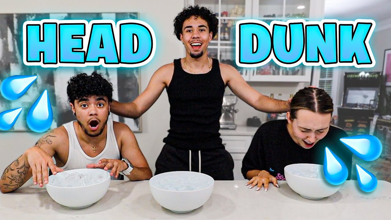 WATER DUNK CHALLENGE WITH JULES AND SAUD! - YouTube