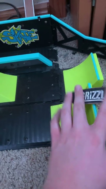 Tech deck tricks at my tech deck skatepark - YouTube