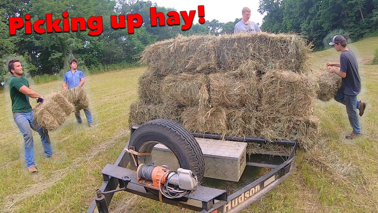 Baling Hay with the Boys! - YouTube