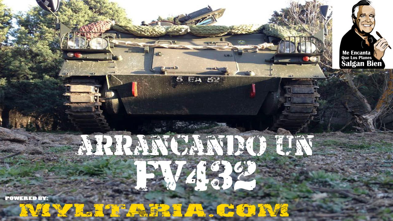 Impresionante.Arrancando un tanque FV432 APC - YouTube