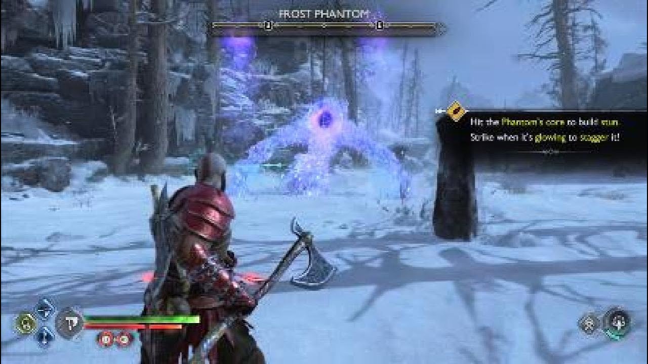 GOD •_•OF WAR RAGNAROK FROST PHANTOM boss fight 4k60fps - YouTube
