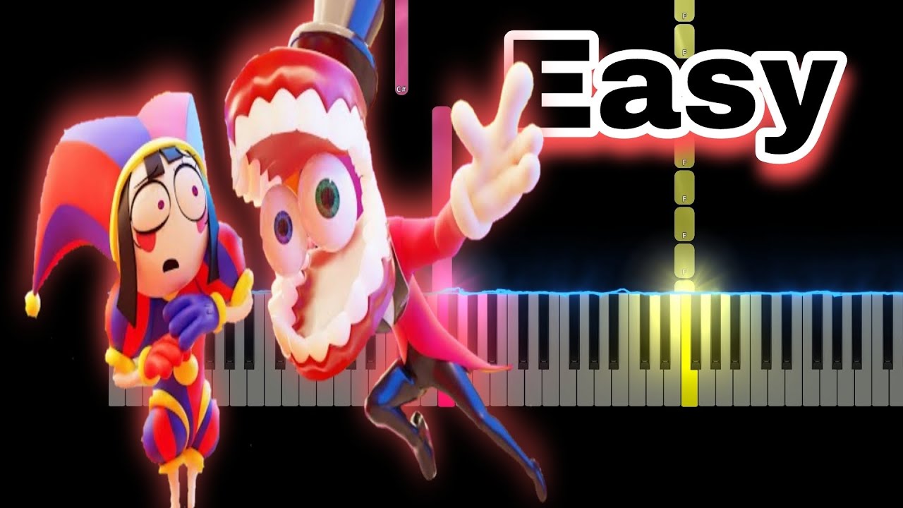 Digital Land - The Amazing Digital Circus Song (Easy Piano Tutorial ...