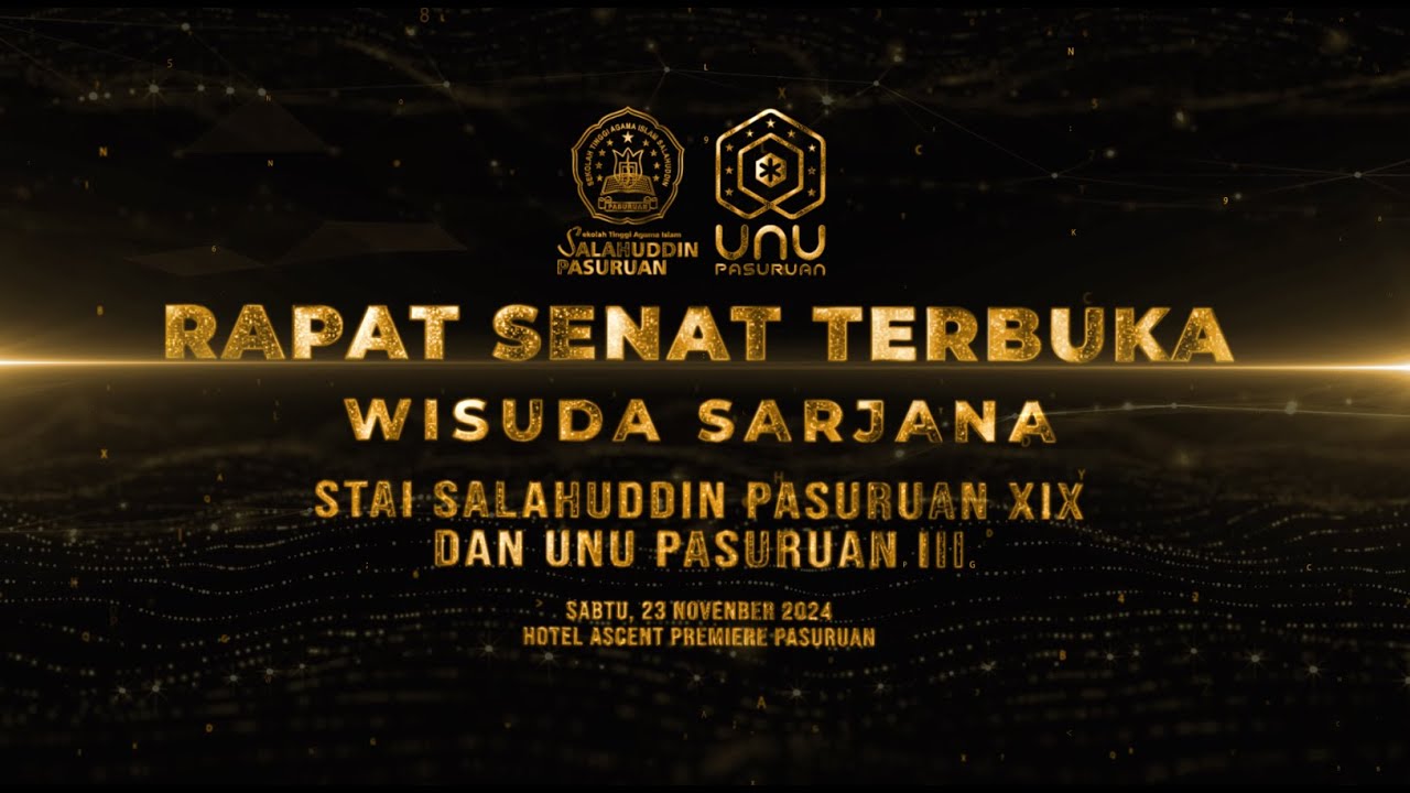 Wisuda Program Sarjana STAIS-UNU-Pasuruan Tahun 2024 - YouTube
