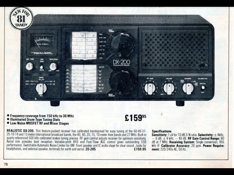 A look at the Realistic DX 200 - YouTube