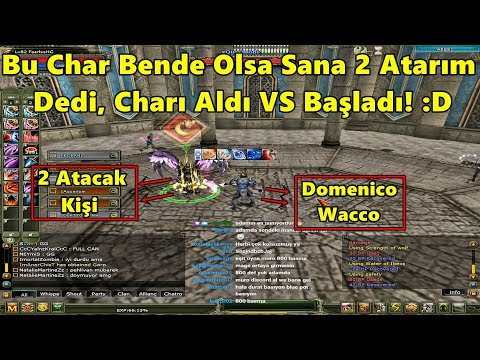 DomenicoWacco - Yayındayken Bu Char Bende Olsa Sana 2 Atarım Diyen Kişiyle VS Atarsa! Knight Online