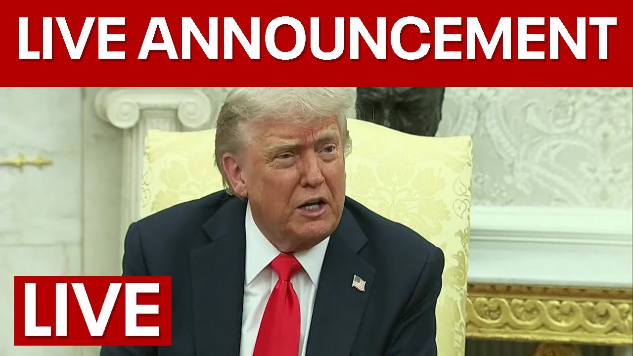 LIVE | President Trump makes Oval Office announcement - YouTube