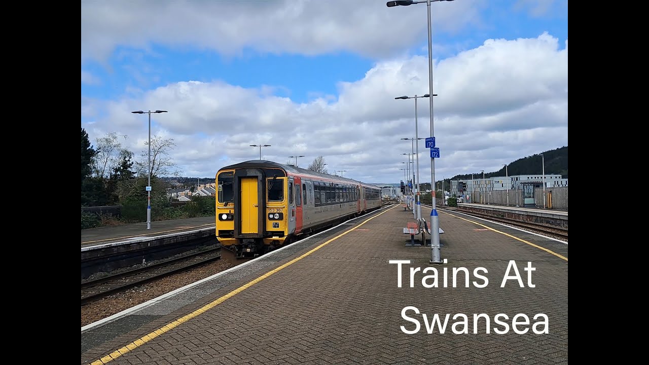 Trains at Swansea SWML 09/04/24 - YouTube