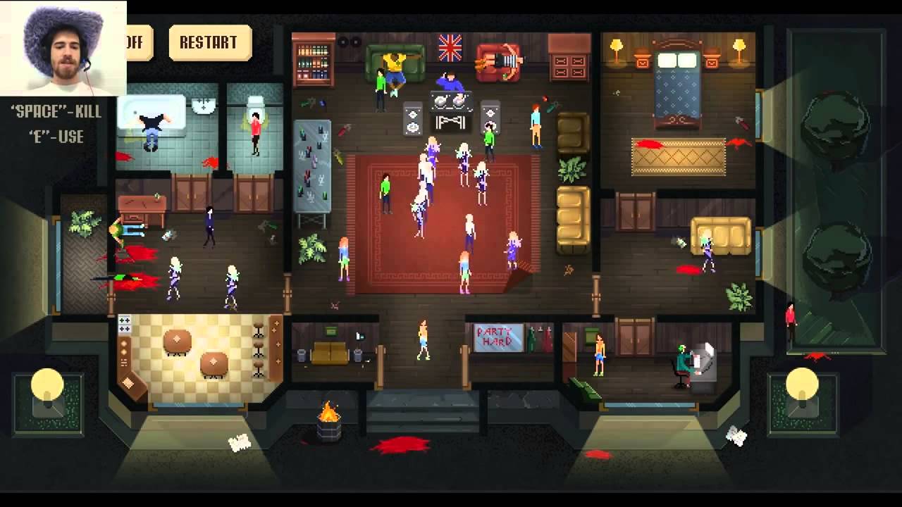LET'S BE A MURDERER! | Party Hard Flash Game - YouTube