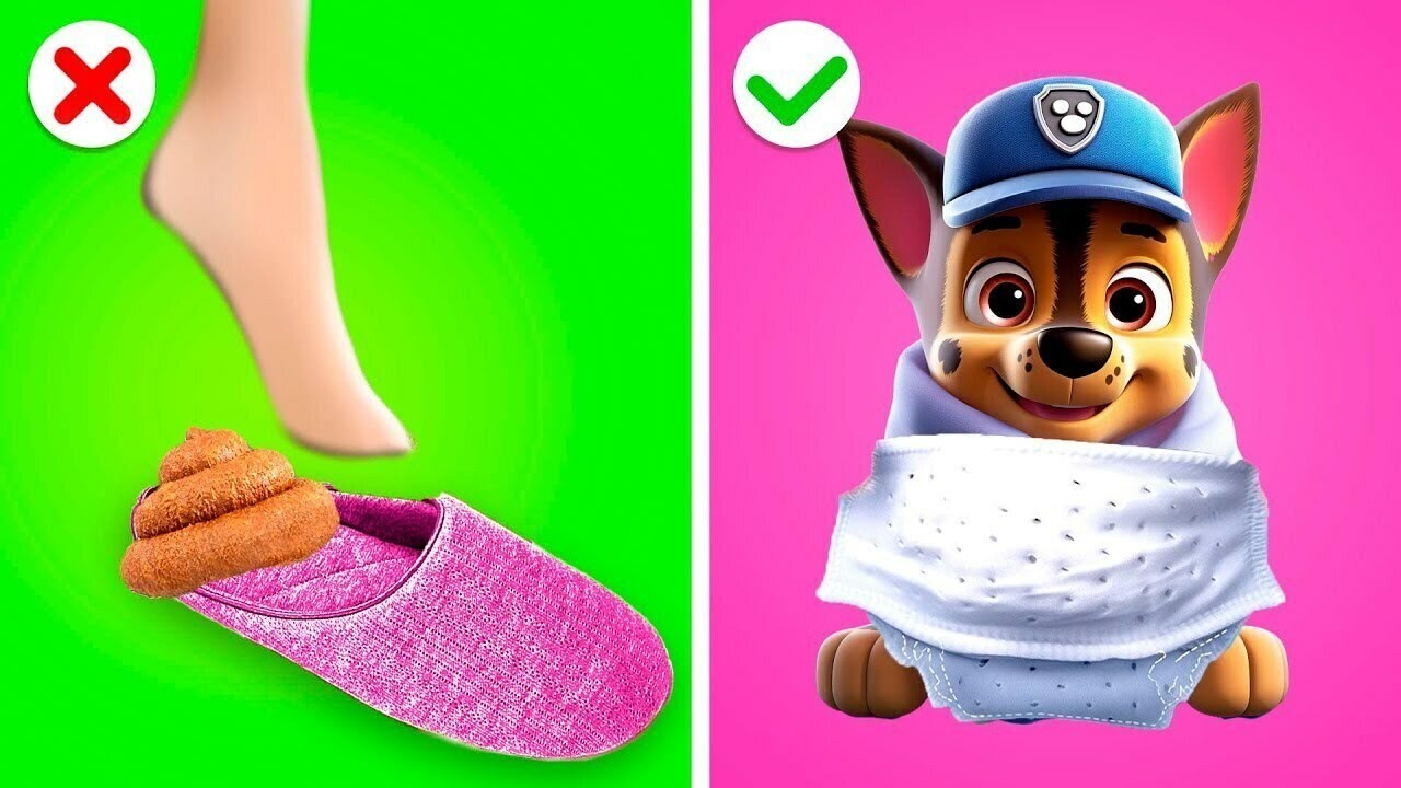 Cứu Chú Cún Con Này! Chúng Tôi Nhận Nuôi Paw Patrol! *Mẹo Hay cho Người ...