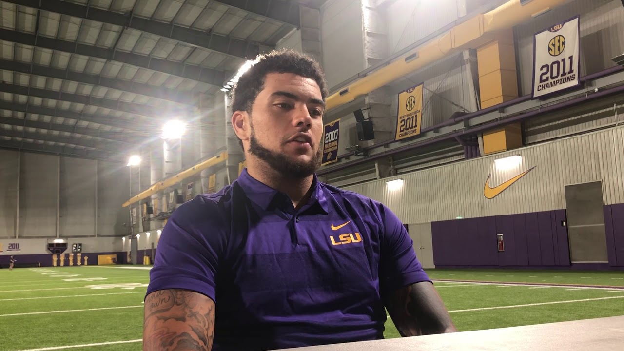 LSU TE Thaddeus Moss on coming back from injury - YouTube